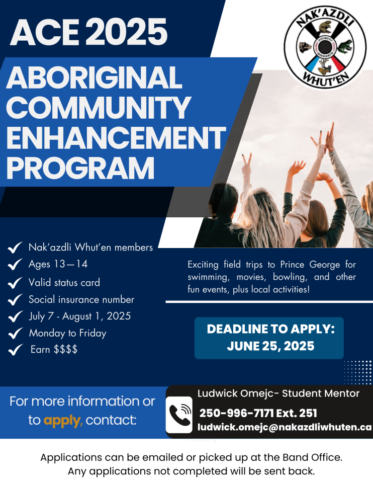ACE 2025 program! | Nak'azdli Whut'en